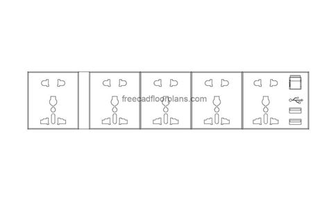 Universal Socket Free Cad Drawings
