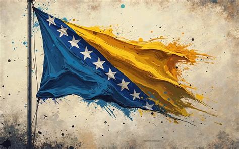 Download Bosnia And Herzegovina 4k Grunge Background Bosnia And