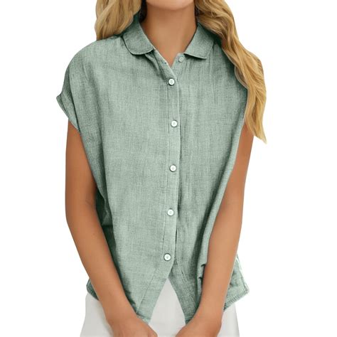 Yunlcz Womens Cap Sleeve Tank Tops 2025 Summer Cotton And Linen Round
