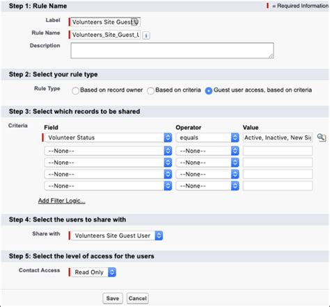 define sharing rules