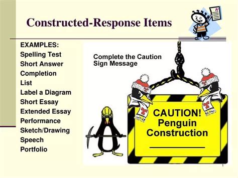 Ppt Constructed Response Items Powerpoint Presentation Free Download Id 1385855