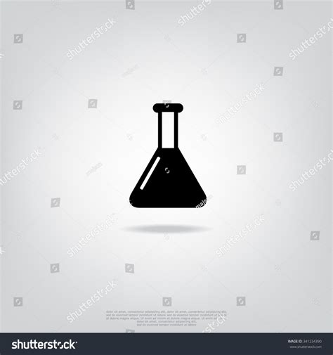 Conical Flask Icon Stock Vector Royalty Free 341234390