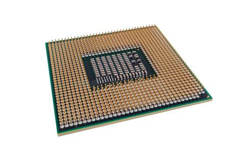 microprocessor isolated on white stock image image of chip hand