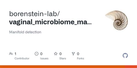 Github Borenstein Lab Vaginal Microbiome Manifold Manifold Detection