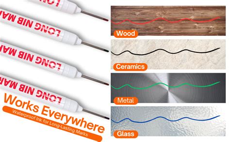 Long Head Deep Hole Marker 22mm Multi Purpose Long Nib Marking Tool Waterproof