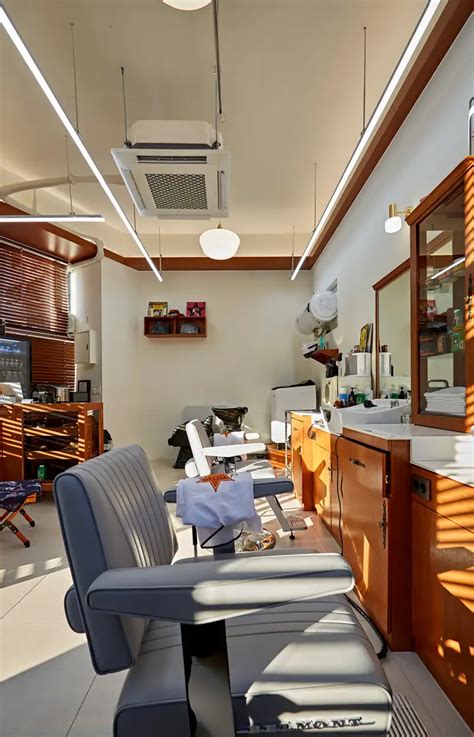 모던빈티지 컨셉 10평 바버샵 인테리어 광진구 중곡동