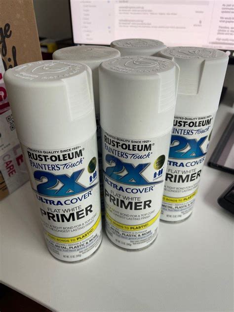 Rust Oleum Flat White Primer Cans Everything Else On Carousell