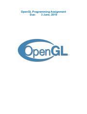 Hw Pdf Opengl Programming Assignment Due June In This