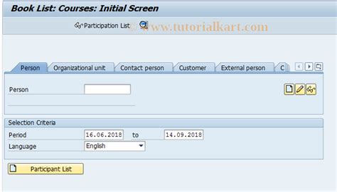 LSO PV SAP Tcode Book List Courses