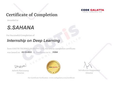 Deeplearning Internship Cogtistechnologies Codegalatta Sahana S