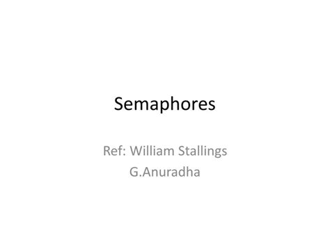 ppt semaphore synchronization producer consumer barbershop
