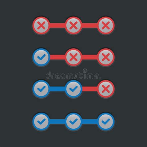 Step By Step Progress Bar Vector Illustration Decorative Design Stock Vector Illustration Of