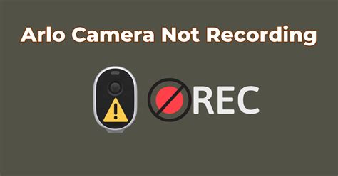 Arlo Camera Not Recording Quick Fix