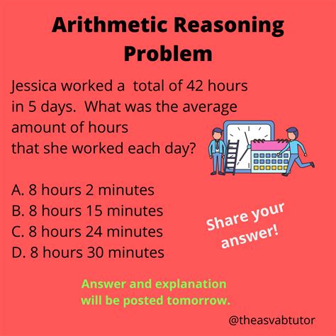 Asvab Tutors Arithmetic Reasoning Problem On Average Time The Asvab Tutor