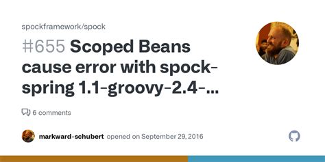 scoped beans cause error with spock spring 1 1 groovy 2 4 rc 2 · issue