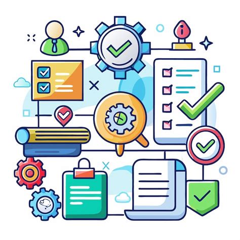 Illustration Of Checkmark Icons And Checklist Representing Task Completion Premium Ai