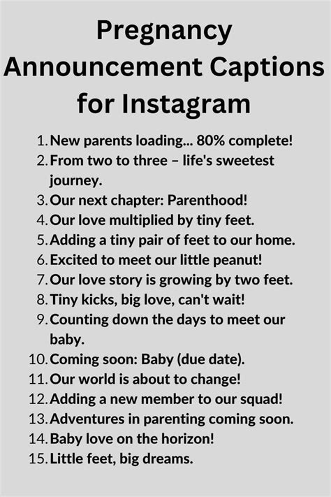 100 Perfect Pregnancy Announcement Captions For Instagram Artofit