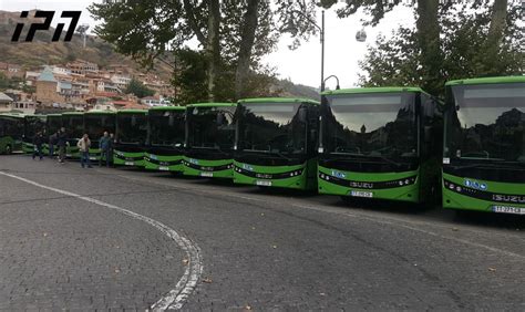 თბილისში Isuzu ს მარკის 8 მეტრიანი 60 ავტობუსი შემოვიდა