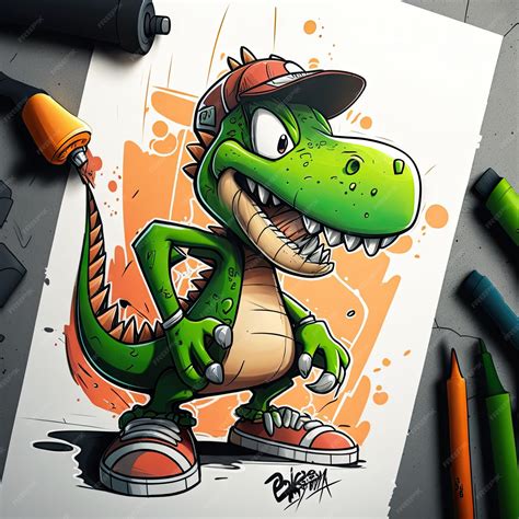 How To Draw A Graffiti Cartoon Character