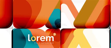 Abstract Background Multicolored Geometric Shapes Modern Design Stock Vector Illustration Of