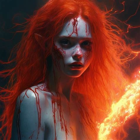 Elf Vampire Demon Fire … Diskkom… — Image Created In Shedevrum