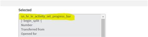 Solved Is The Hr Lifecycle Activity Set Progress Bar Sn Servicenow Community