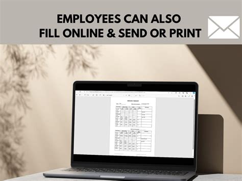 Employee Timesheet Fillable Printable And Editable Biweekly Split Shifts With Breaks Tracking
