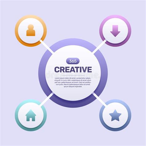 Infographics Template For Modern Business Presentation Data Visualization Concept Stock Vector