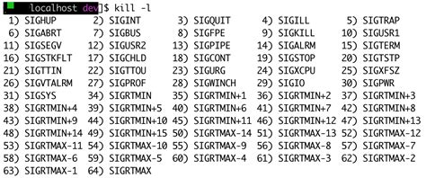 Unix常见信号梳理 织织