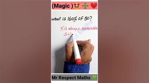 Percentage Tricks Interesting Math Tricks Maths Mathtricks Youtube