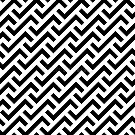 Abstract Seamless Pattern Background Maze Of Black Geometric Design Elements Isolated On White