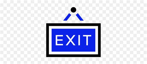 Exit Electric Blue HD Png Download Vhv