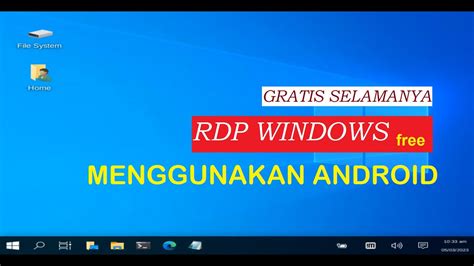 Membuat Rdp Windows Menggunakan Android Rdp Windows Gratis Youtube