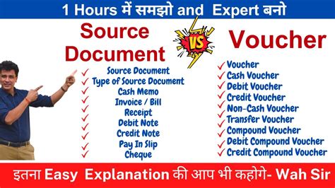 Source Document And Voucher Origin Of Transaction Class 11 Accounts Chapter 6 Youtube