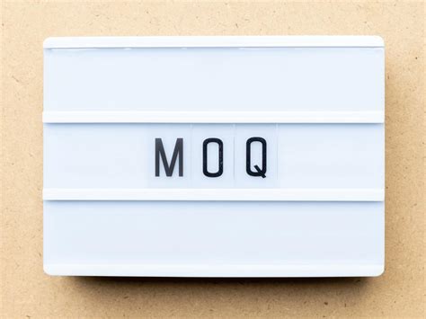 What Is Minimum Order Quantity Moq Zupan