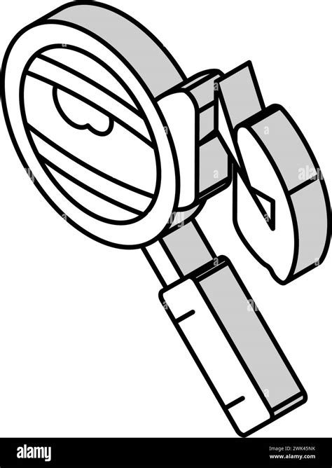 Pulmonary Vascular Disease Isometric Icon Vector Illustration Stock