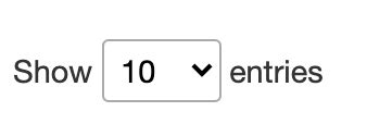 Remove Show Entries DataTables Forums