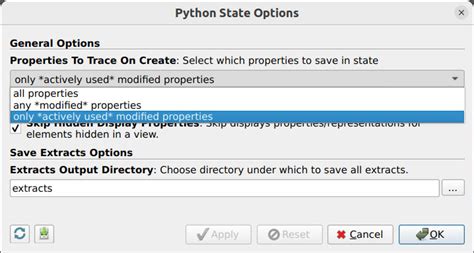 Paraview Python State File Improvements
