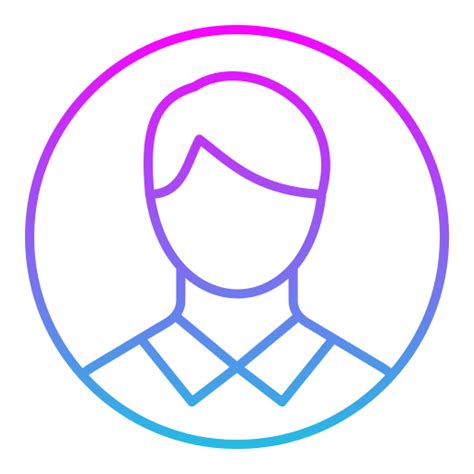 Profile Generic Gradient Outline Icon