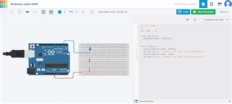 Contoh Program Arduino Sederhana Dengan Tinkercad Dan ESP Menggunakan Arduino IDE