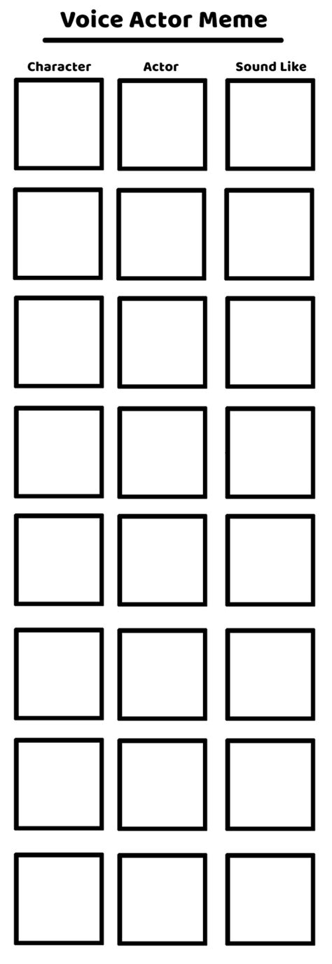 Voice Actor Meme Template By Jebens1 On Deviantart