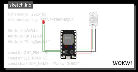 Esp With Thingspeak Wokwi Esp32 Stm32 Arduino Simulator