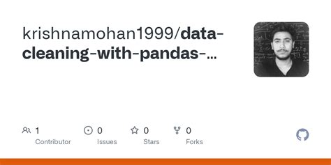 GitHub Krishnamohan Data Cleaning With Pandas Assingment