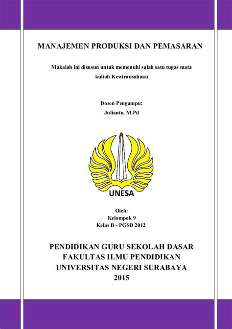 Contoh Makalah Manajemen Pemasaran Produk Makanan