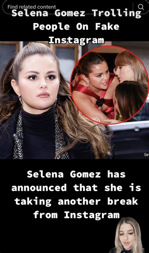 Selena Gomez Finsta Accounts Leaked