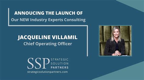 Jacqueline Villamil Presents Ssps New Project Based Consulting