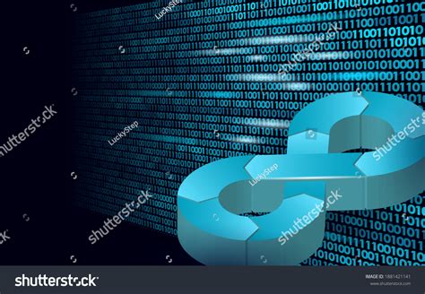 Devops Software Development Operations Infinity Symbol Stock Vector