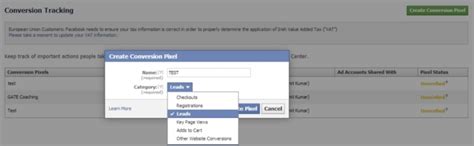 Facebook Conversion Tracking Setup Facebook Marketing