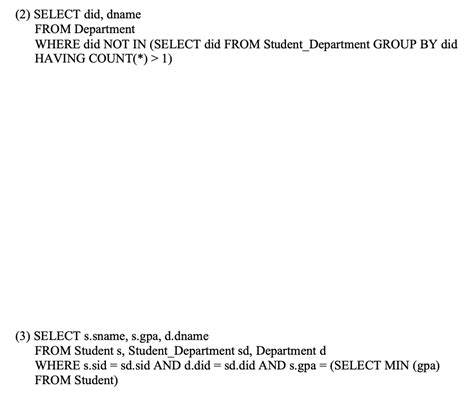 Solved Problem SQL Points Points Each The Chegg Com