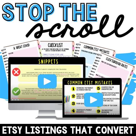Stop The Scroll Etsy Listings That Convert